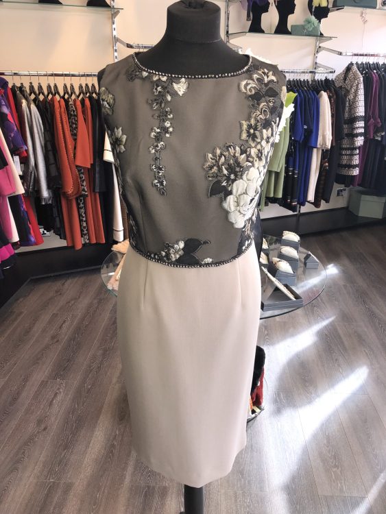 Badoo Tapestry Bodice Dress with Diamanté Waistband - Patricia's Boutique